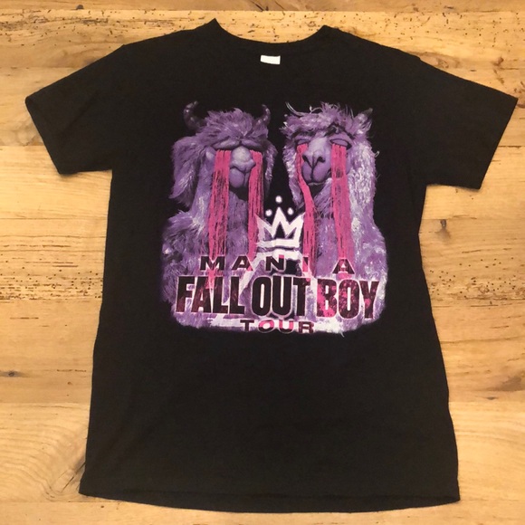 Gildan | Shirts | Fallout Boy Auth Tour Merch Mania 28 Mens S | Poshmark